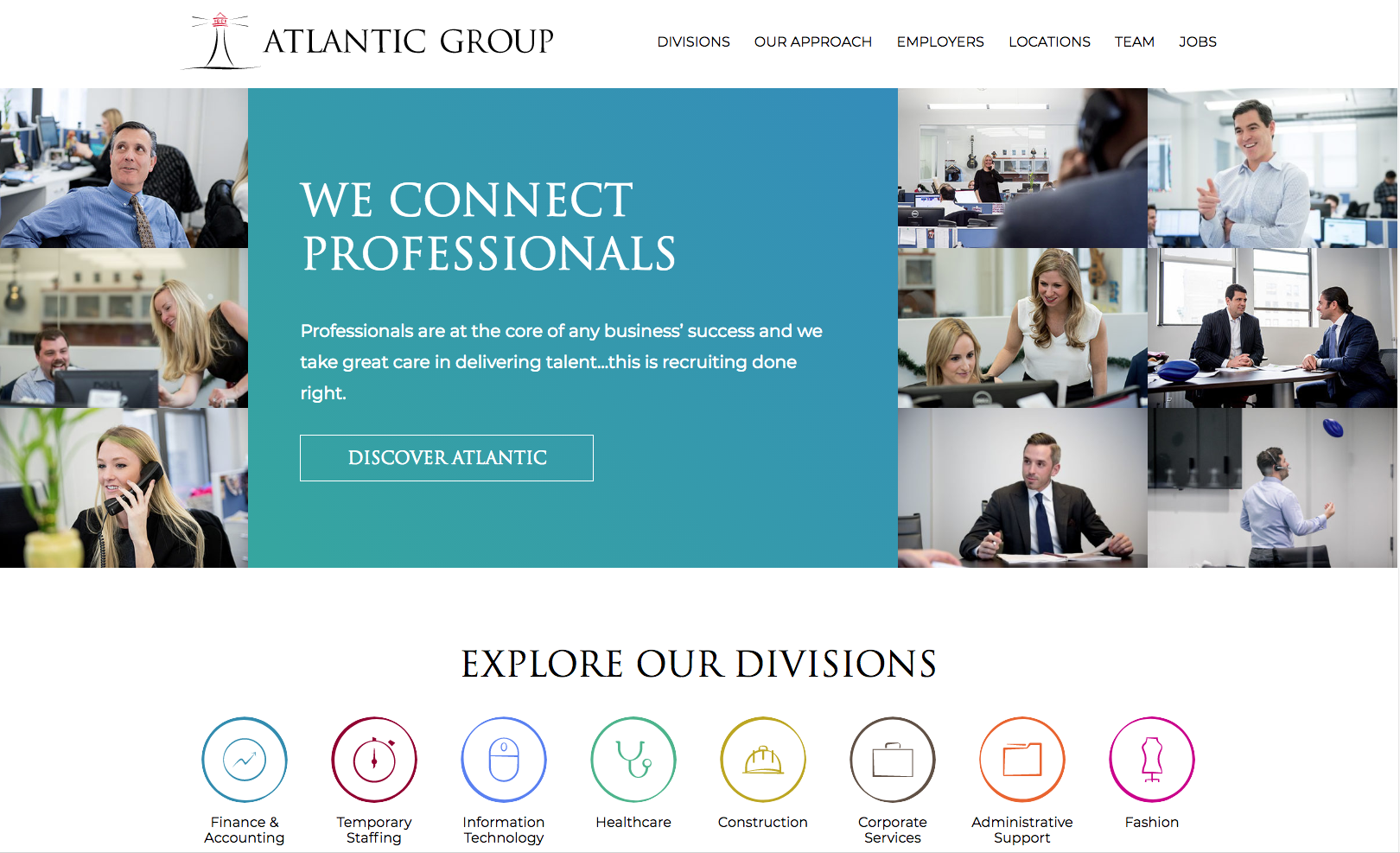 NYC Staffing Agency Atlantic Group Launches New Website - Atlantic Group